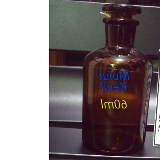 Jual Botol kaca reagent 60ml 60 ml Amber coklat RRC mulut kecil ...