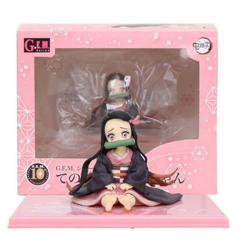 Jual action figure kimetsu no yaiba nezuko chibi Gem 10cm | Shopee ...