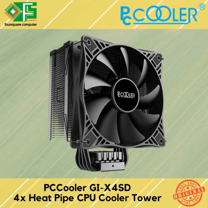 Jual CPU Cooler PCCooler GI-X4SD | 4 Heatpipe Fan Processor Tower ...