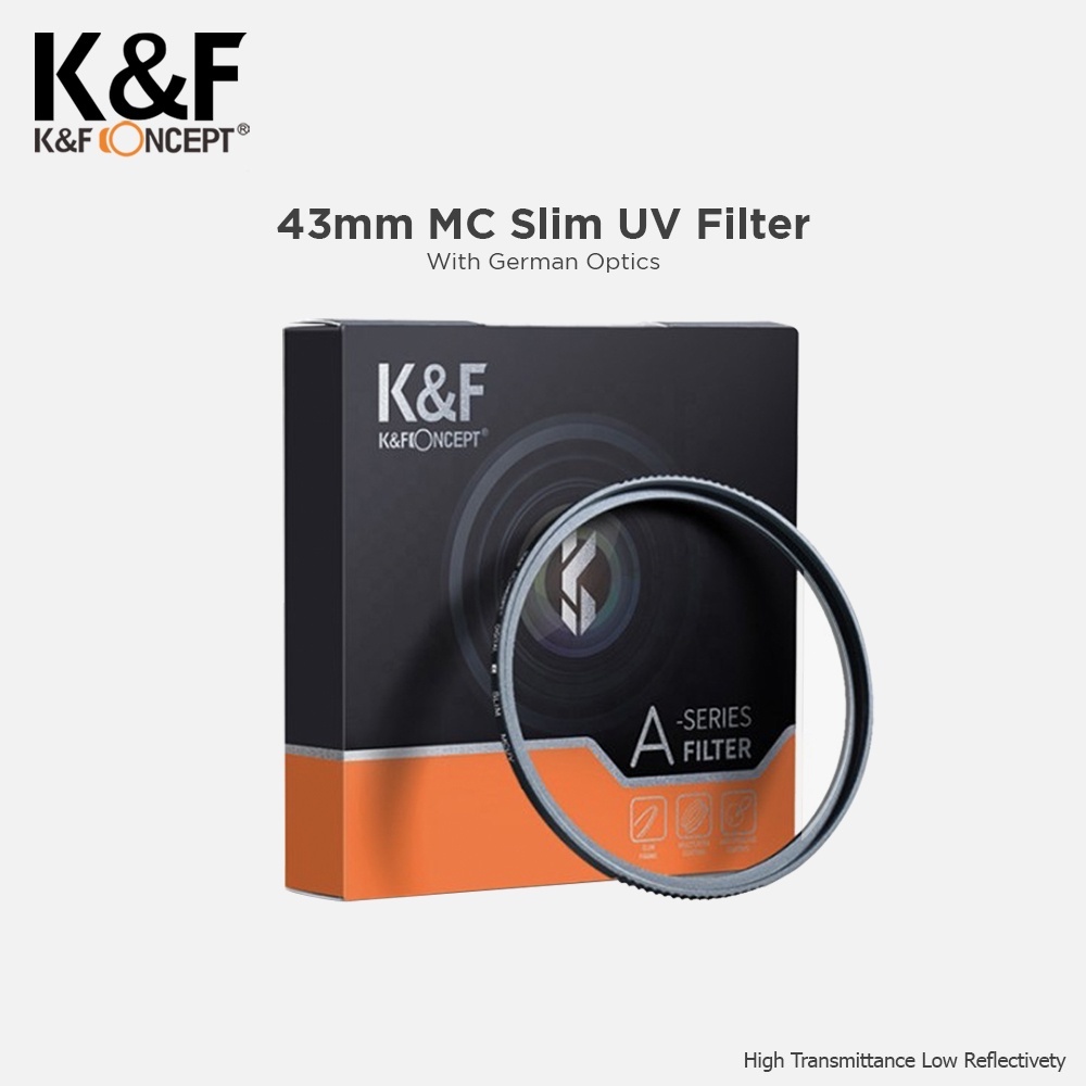 Jual K&F Concept 43mm Filter Slim UV Filter Multi Coating with German Optics KNF Concept ...