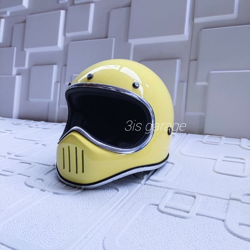 Jual HELM CAKIL M3O SIMPSON M50 FULL FACE RETRO KLASIK | Shopee Indonesia