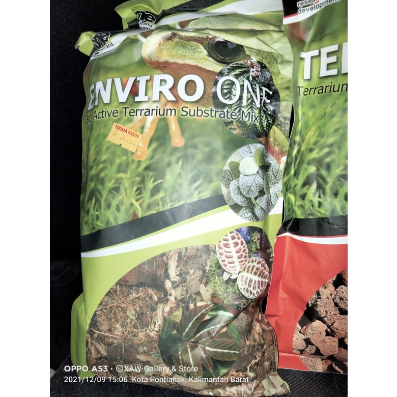 Jual Media Tanam Terrarium Paludarium Vivarium substrate - ENVIRO ONE 1L | Shopee Indonesia