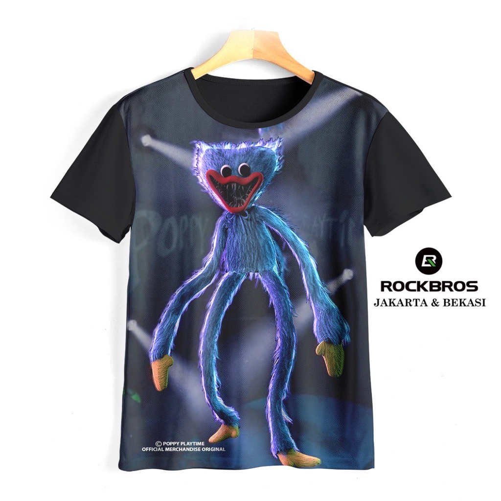 Jual Baju Kaos Boneka Poppy Playtime Huggy Wuggy Official Merchandise ...