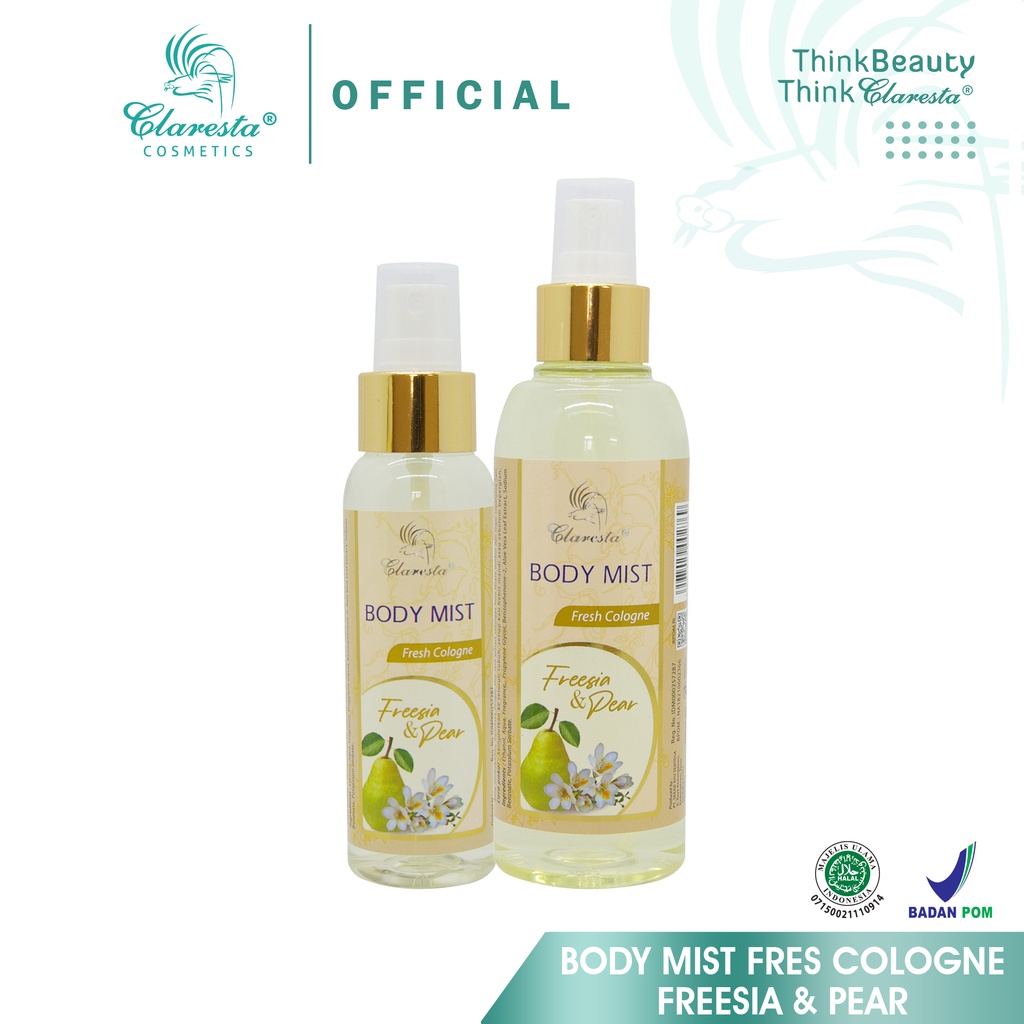 Jual Claresta Body Mist Freesia And Pear | Shopee Indonesia