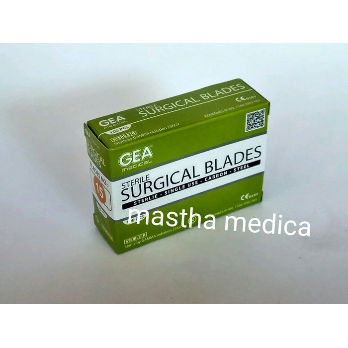 Jual Surgical Blade Bisturi Mata Pisau Scalpel Bedah operasi GEA no 15 ...