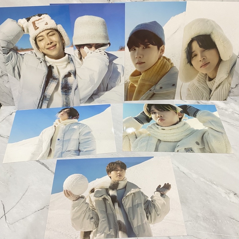 Jual BTS winter package 2021 winpack Photo 4x6 10x15cm official RM V JK ...
