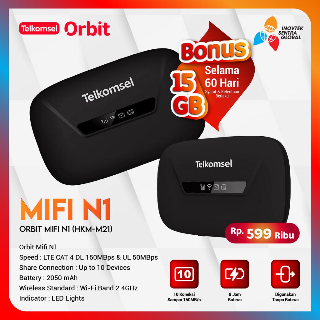 Jual Modem Mifi Telkomsel Orbit Mifi N1 / N2 - HKM M21 / M22 Wifi 4G ...