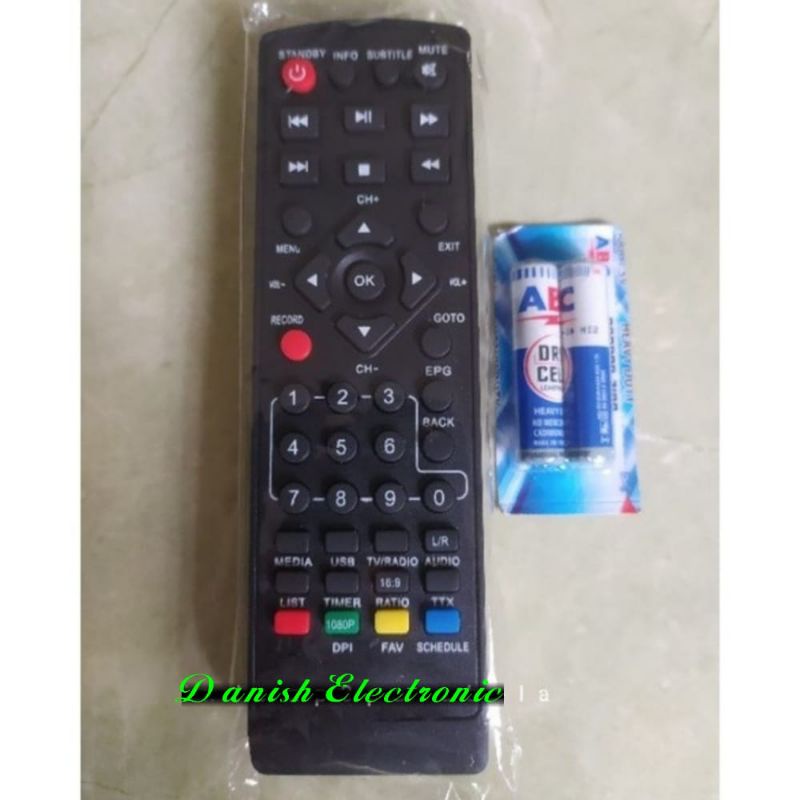 Jual REMOT STB PAKET PLUS BATTERAI AAA SERBAGUNA REMOT MULTI UNTUK SEMUA MERK SET TOP BOX STB ...
