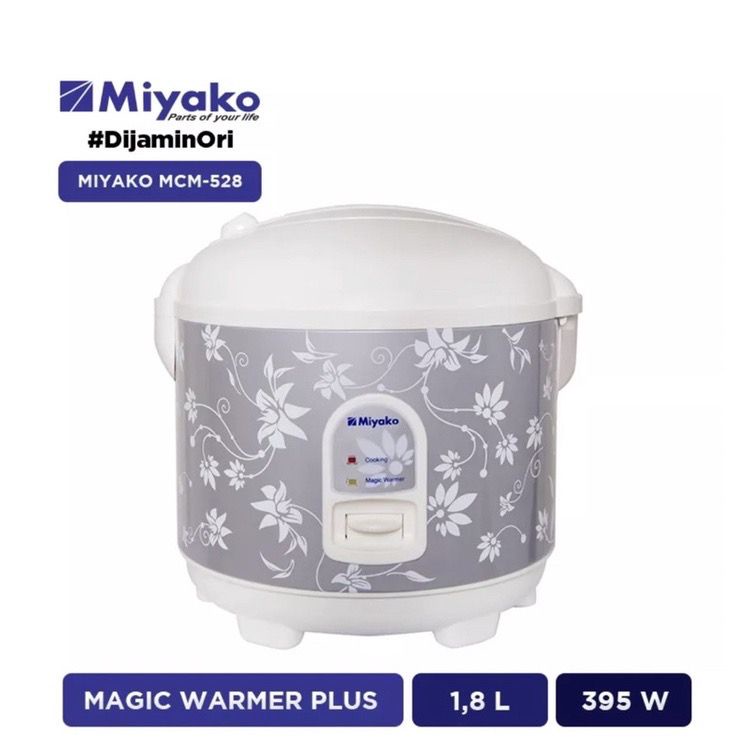 Jual RICE COOKER MIYAKO BUNGA / RICE COOKER / MIYAKO BUNGA / MIYAKO 1,8 ...