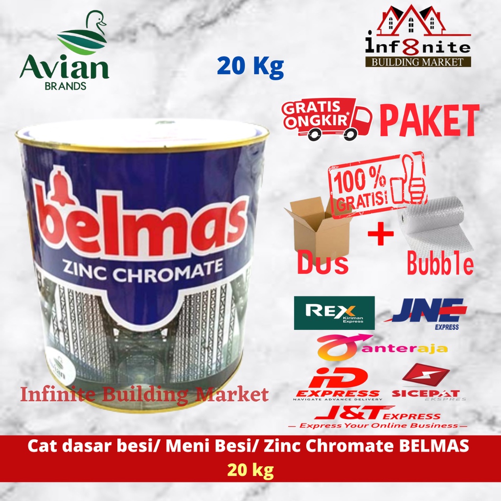 Jual Cat Meni Belmas Cat Dasar Besi Cat Zinc Chromate Belmas Avian 20 ...