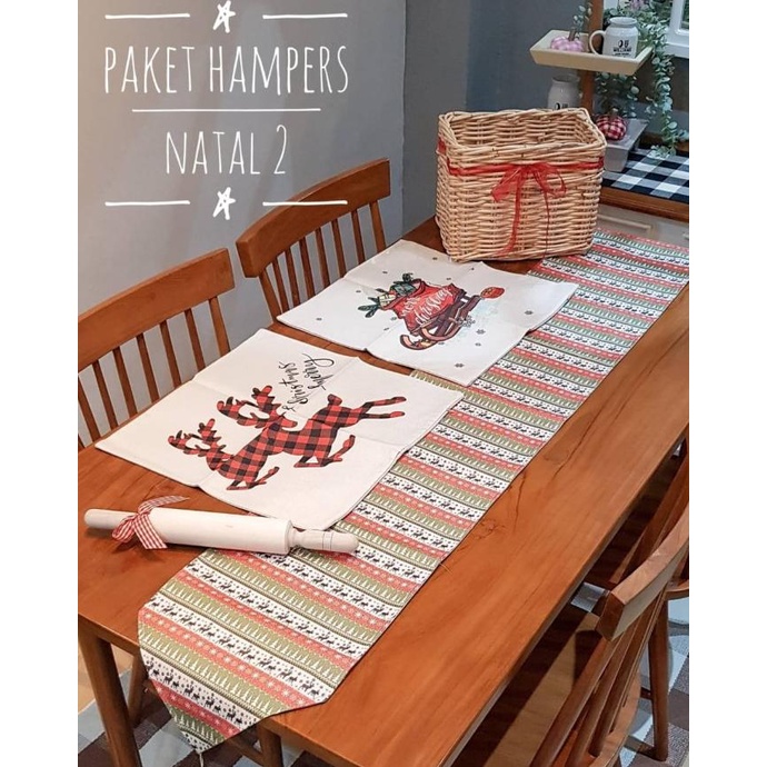 Jual PAKET HAMPERS NATAL TABLE RUNNER SX542CX1S | Shopee Indonesia