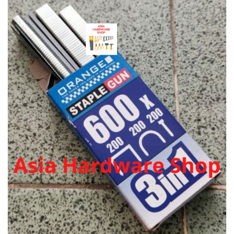 Jual ORANGE Refill Isi Staples Stapler Gun 3 in 1 Staples Tembak Hekter ...