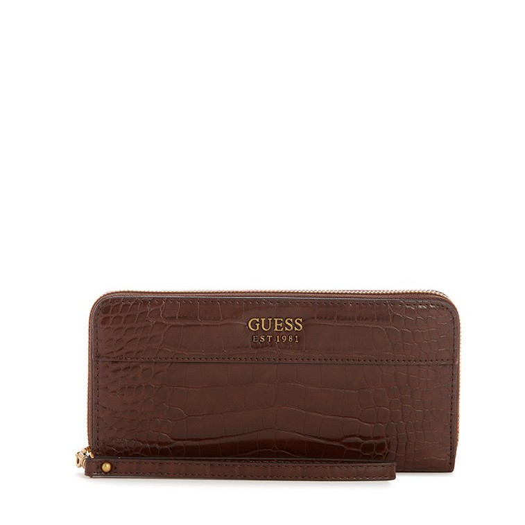 Jual Dompet Guess Wanita Original - Katey Large Zip Around | Shopee ...