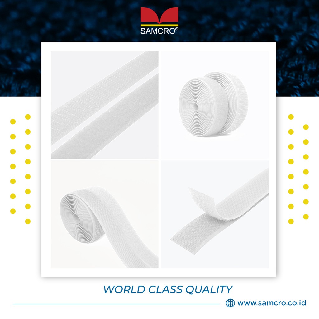 Jual Perekat/Velcro/Magic Tape/Prepetan -Warna Putih Ukuran Besar 100mm ...
