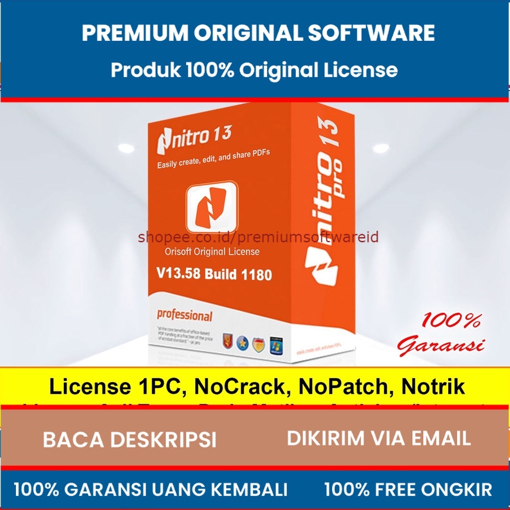 Jual Nitro Pro 13 PDF Edisi Terbaru Edit PDF Original Asli | Shopee Indonesia
