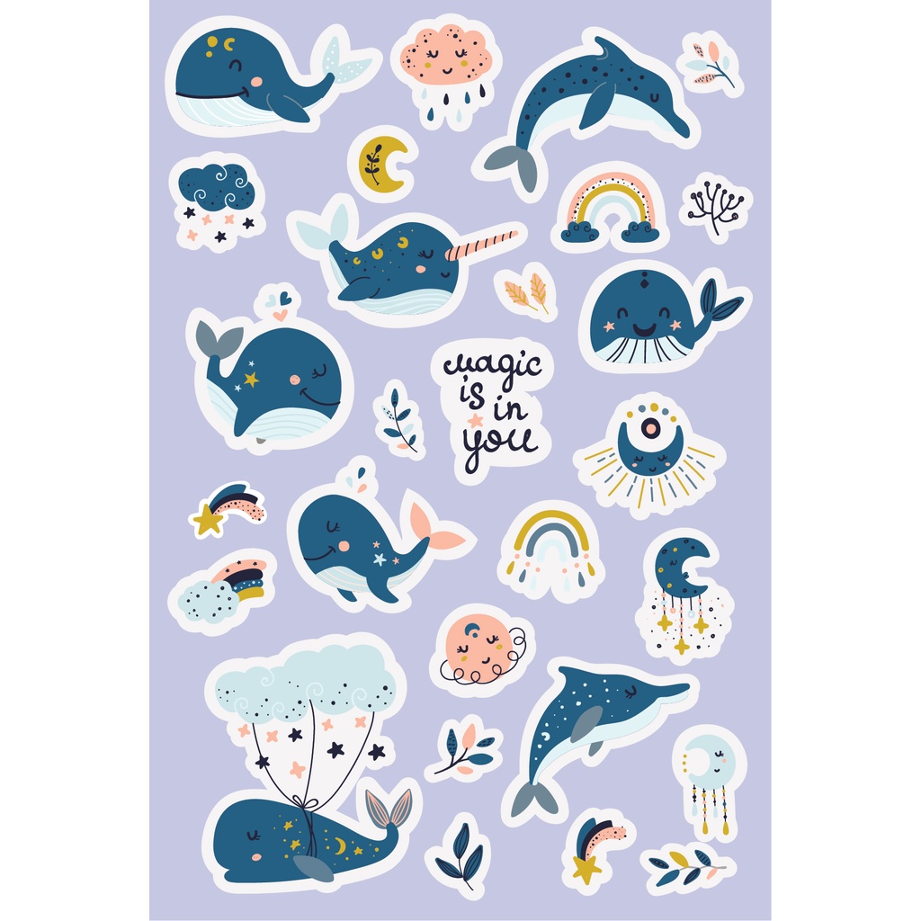 Jual STIKER AESTHETIC A6 VINYL *BISA CUTTING* | STICKER ESTETIK HP ...