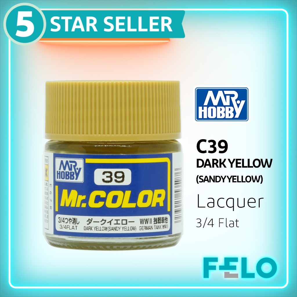 Jual CAT GUNDAM - MOKIT MR COLOR DARK YELLOW (SANDY YELLOW) C 39 / MR ...