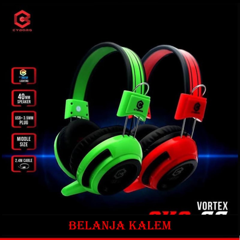 Jual Headset Gaming CYBORG CHG-66 (VORTEX) PART KOMPUTER | Shopee Indonesia