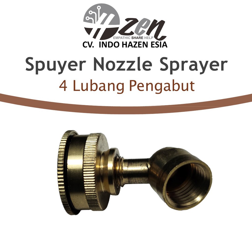 Jual Spuyer nozzle Sprayer 4 mata kuningan | Shopee Indonesia