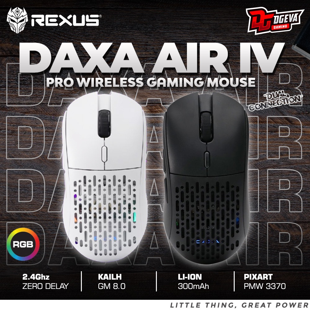 Jual Rexus Daxa Air IV Wireless Gaming Mouse - Daxa 4 Wireless Mouse ...