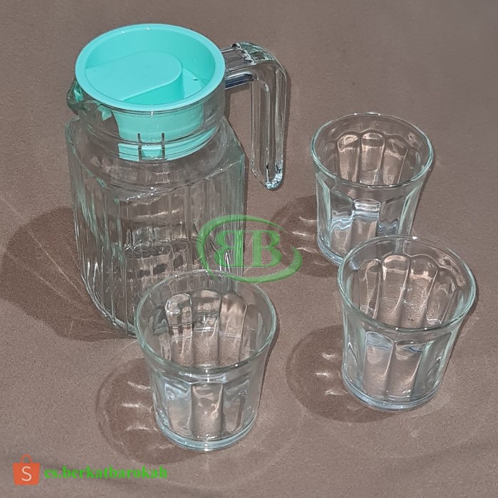 Jual Eskan Set / Drink Set Kaca Kedawung / KIM Glass | Shopee Indonesia