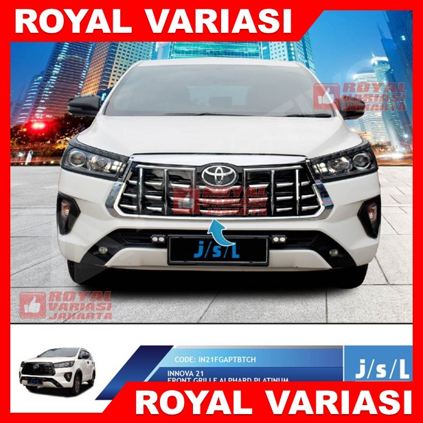 Jual Grill Innova 2021up Model Alphard Hitam Lis Chrome PLATINUM ...