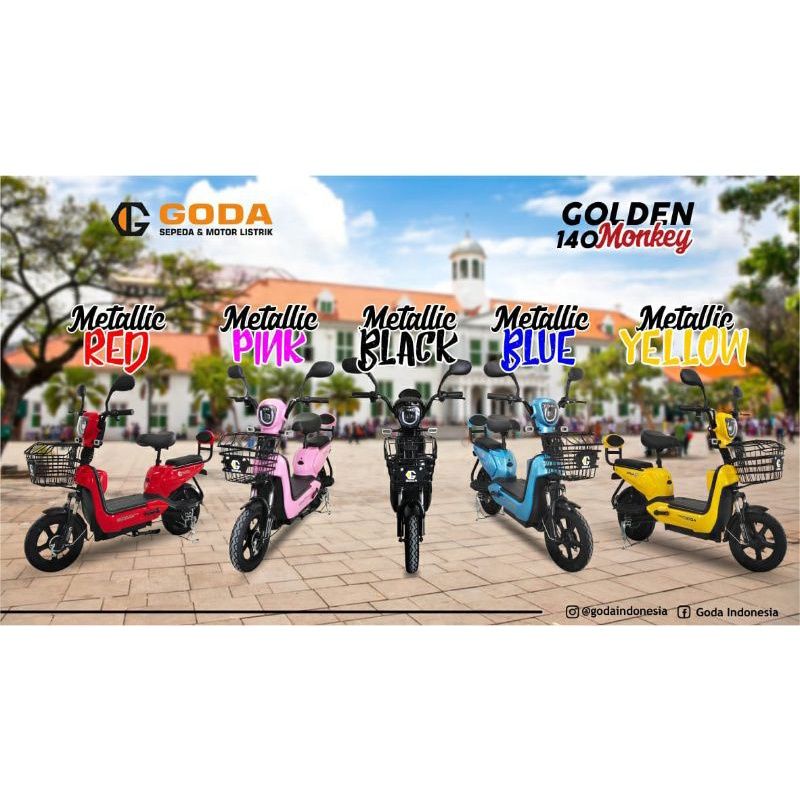 Jual MOTOR ELECTRIC / MOTOR LISTRIK Goda 140 GOLDEN MONKEY 48 V 12 AH ...