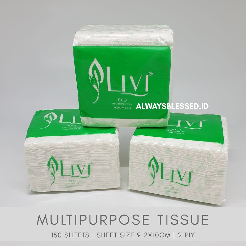 Jual Tissue Meja Livi ECO Multipurpose 150sheets | Shopee Indonesia