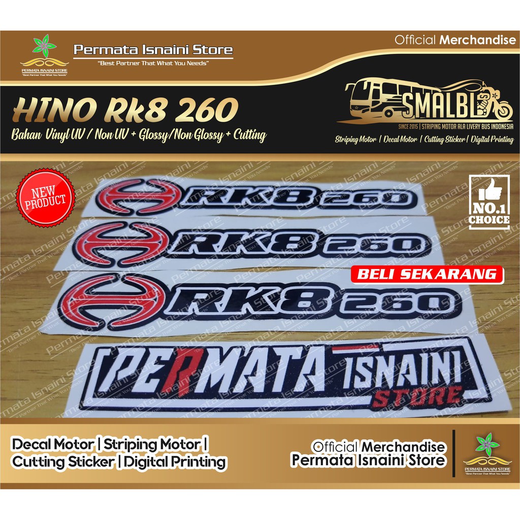 Jual Sticker Vinyl HINO RK8 260 ala Po Haryanto Bismania by PIS ...