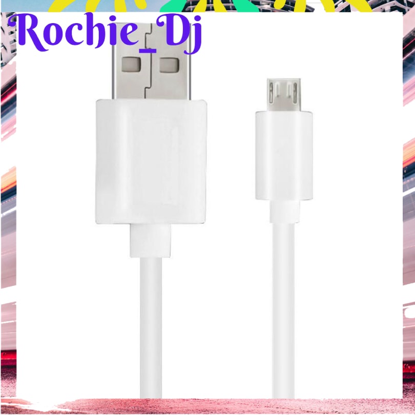 Jual KABEL CHARGER MICRO USB 1 METER - WHITE | Shopee Indonesia