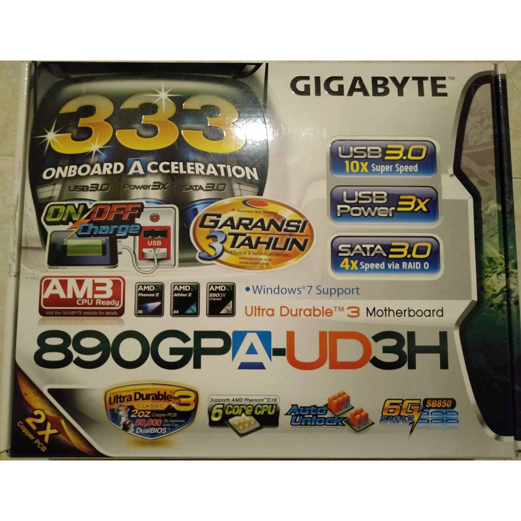 Jual Gigabyte GA-890GPA-UD3H rev. 2.1 | Shopee Indonesia
