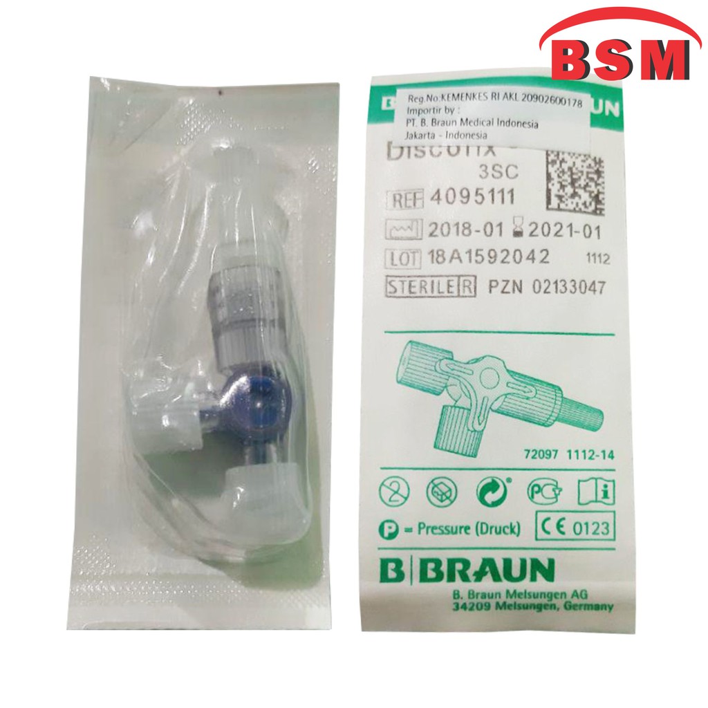 Jual Three 3WAY STOPCOCK BLUPCS DISCOFIX B Braun | Shopee Indonesia