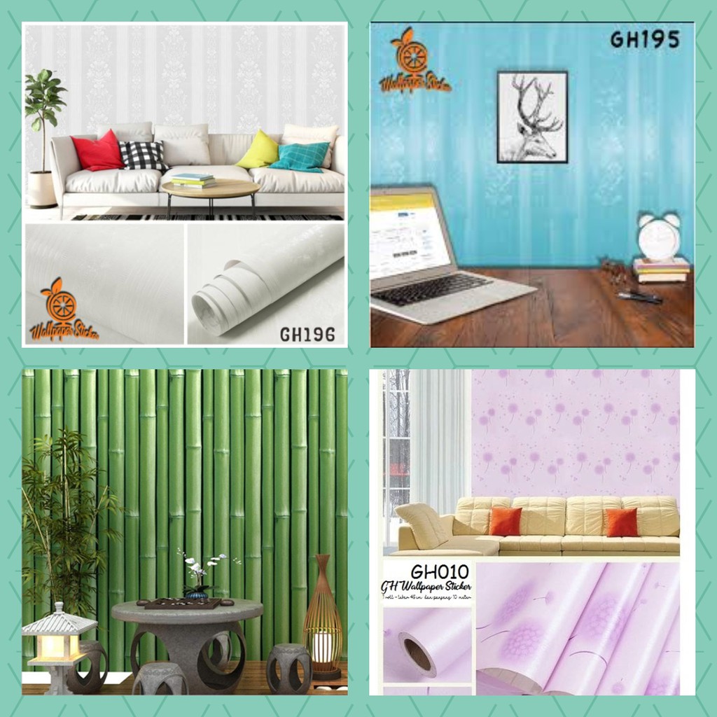 Jual Premium Wallpaper Dinding Motif Batik Bunga Silver Elegan Mewah 8m ...
