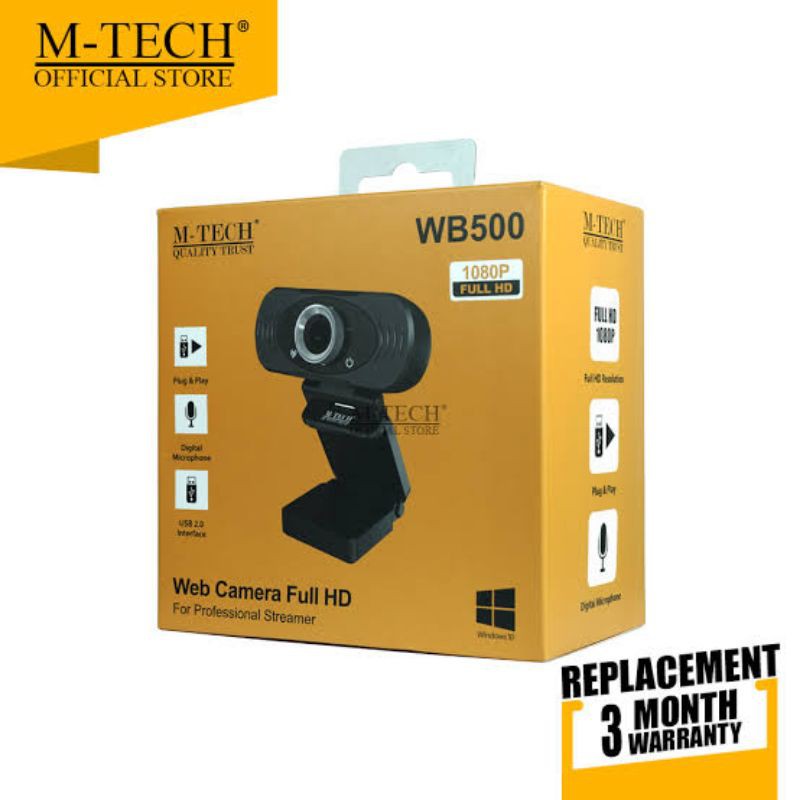 Jual Webcam M-TECH WB500 ORIGINAL Web Camera 1080P Full HD | Shopee ...