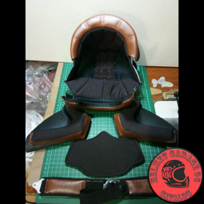 Jual Busa Helm M30 custom warna coklat | Shopee Indonesia