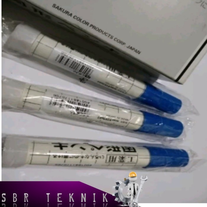 Jual DLN | spidol penanda besi permanen BIRU SAKURA MADE IN JAPAN (SBR ...