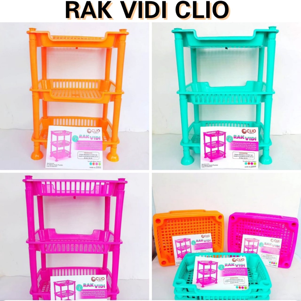 Jual Rak Serbaguna 3 Susun Vidi Clio / Rak Bumbu Dapur / Tempat Bumbu ...