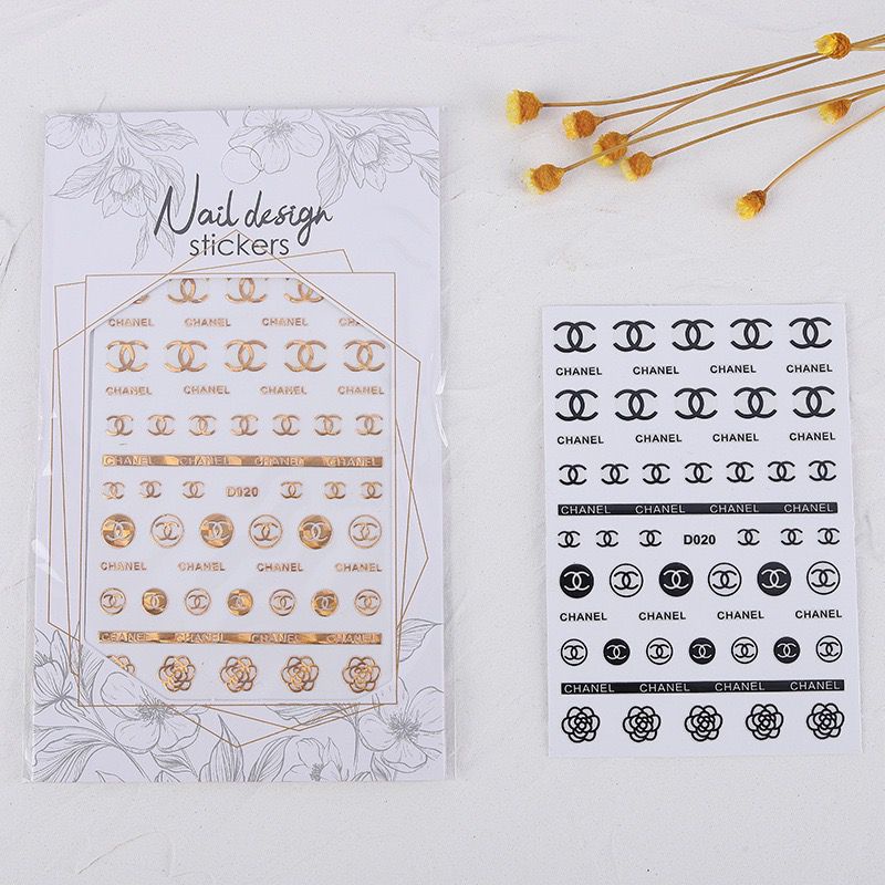 Jual STIKER KUKU LOGO BEST SELLER CHNL / STIKER KUKU MOTIF MAHAL BLACK ...