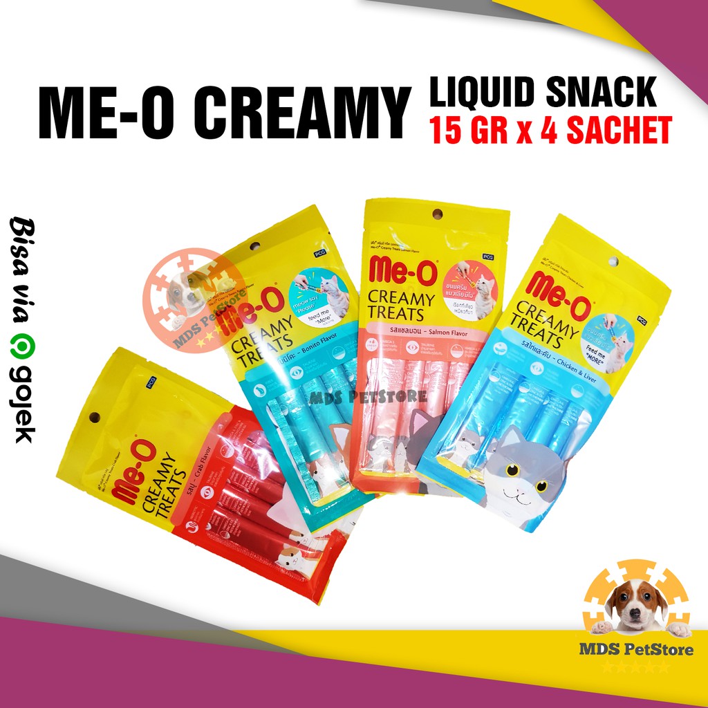 Jual Me-O Creamy Treats isi 4 pcs | meo 15 gr treat cat snack kucing ...