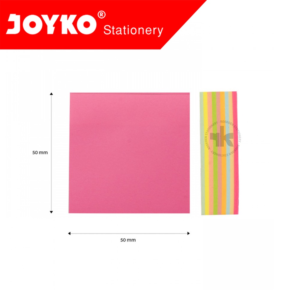 Jual Joyko Sticky Note Kertas 50x50mm MMS-4 (225 Sheets = 25 x 9 Basic ...