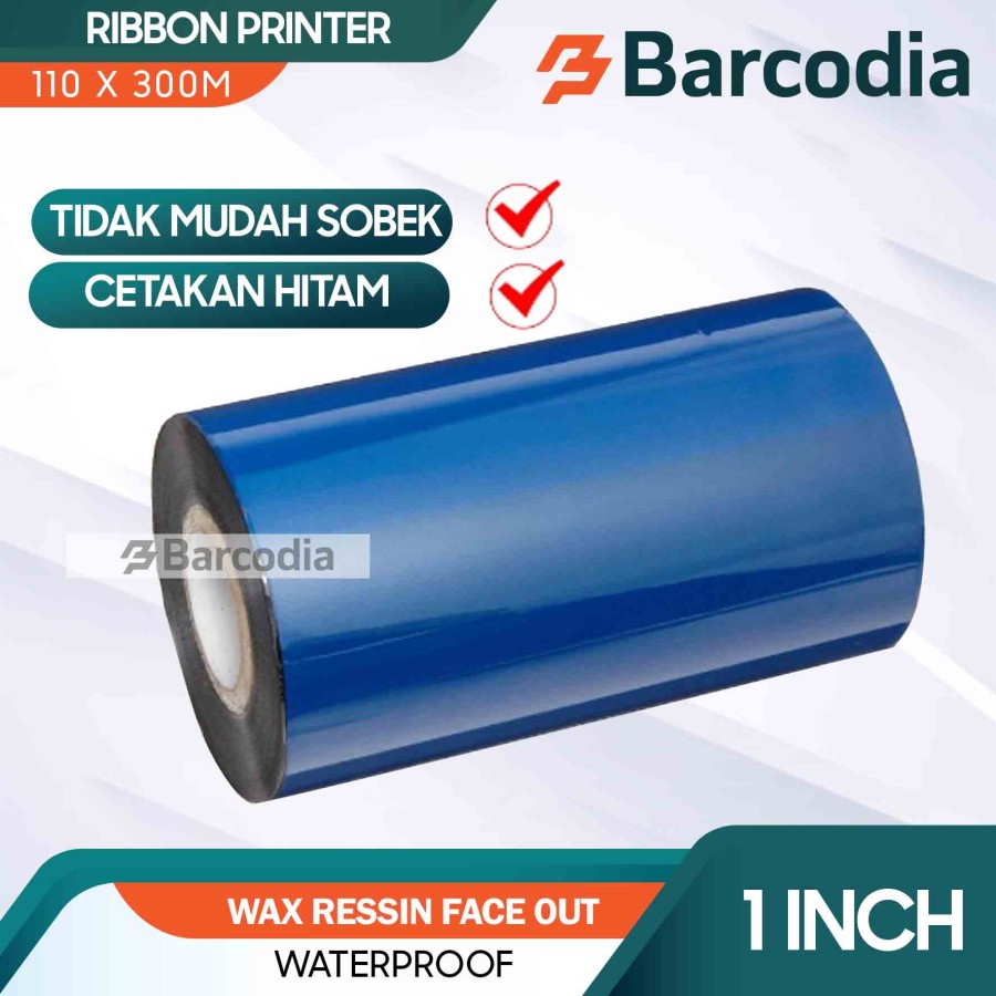 Jual RIBBON WAX RESIN 110X300 METER RIBBON BARCODE 110 MM X 300 METER ...