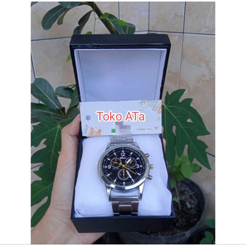 Jual FREE BOX Jam Tangan Steinlesstell / Jam Tangan Krepyak Pria Wanita ...