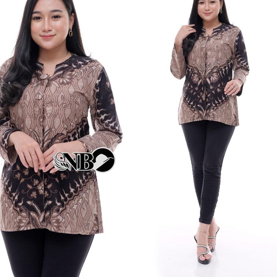 Jual BATIK WANITA BLOUSE KERJA BLUS KANTOR ATASAN BATIK MODERN | Shopee ...