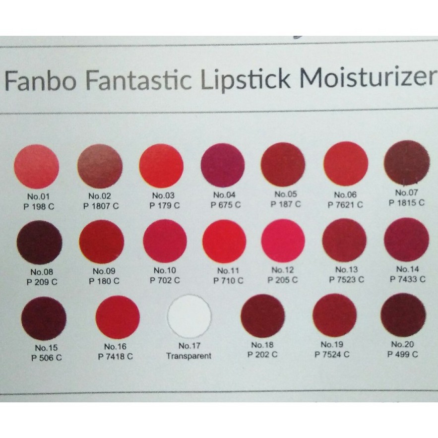 Jual Fanbo Fantastic Lipstick ( Pilih Warna 1-20 pilihan ) | Shopee ...