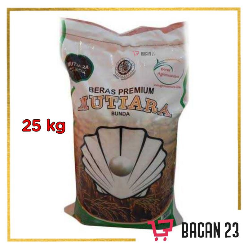 Jual Beras Mutiara 25kg / Beras Putih / Bacan 23 - Bacan23 | Shopee ...