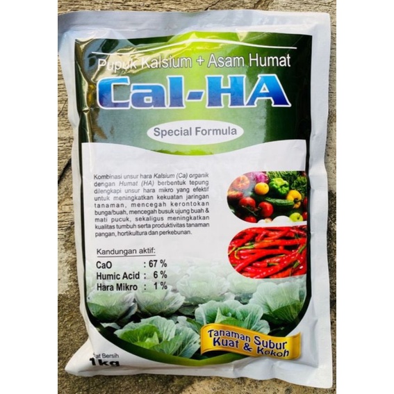Jual Pupuk Cal Ha Calsium + Asam Humat 1KG Calha Kalha Kal Ha | Shopee Indonesia