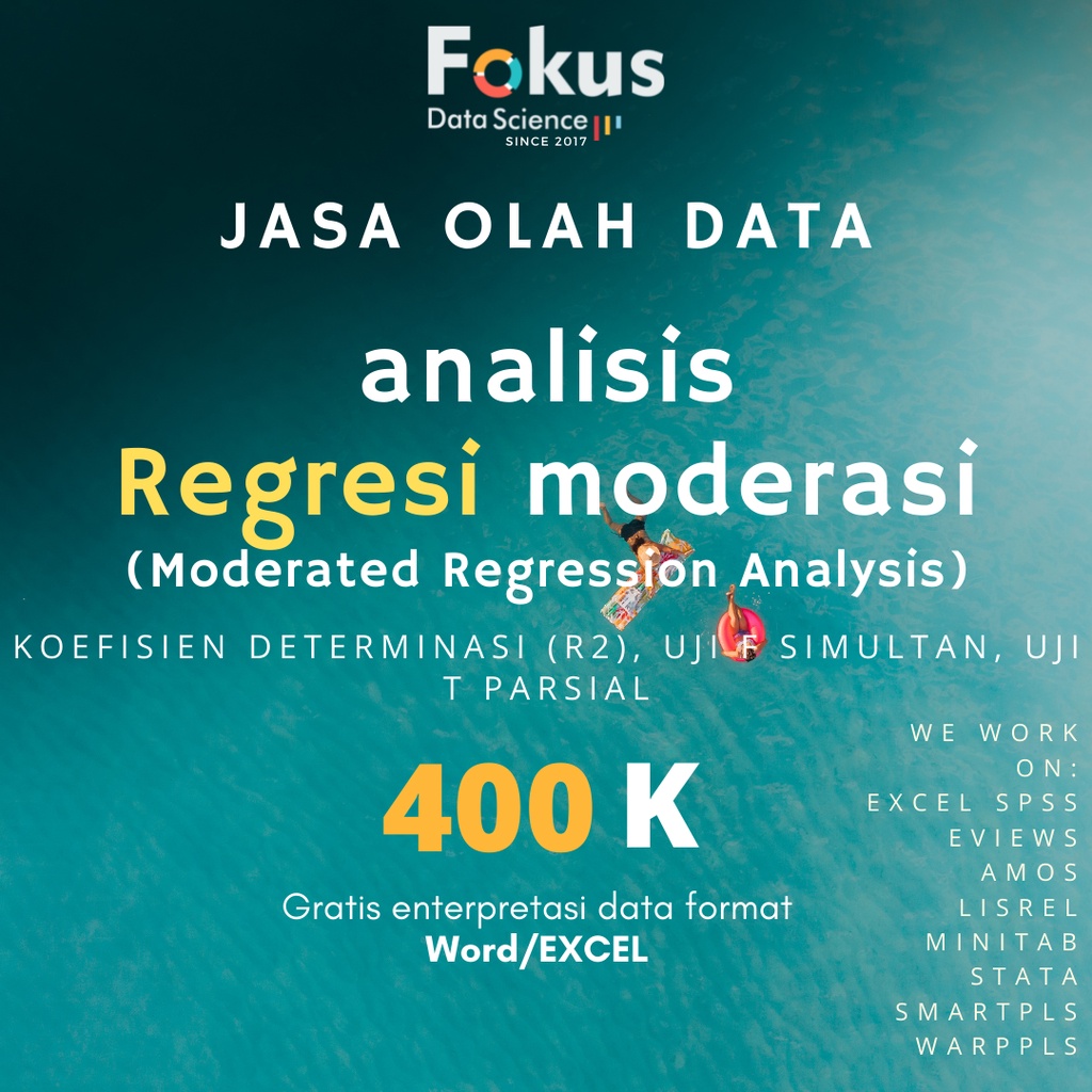 Jual Olah data Penelitian Analisis Regresi Moderasi | Shopee Indonesia