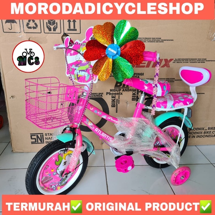 Jual Sepeda Anak Perempuan Mini 12 / 16 / 18 / 20 Atlantis Pony ...