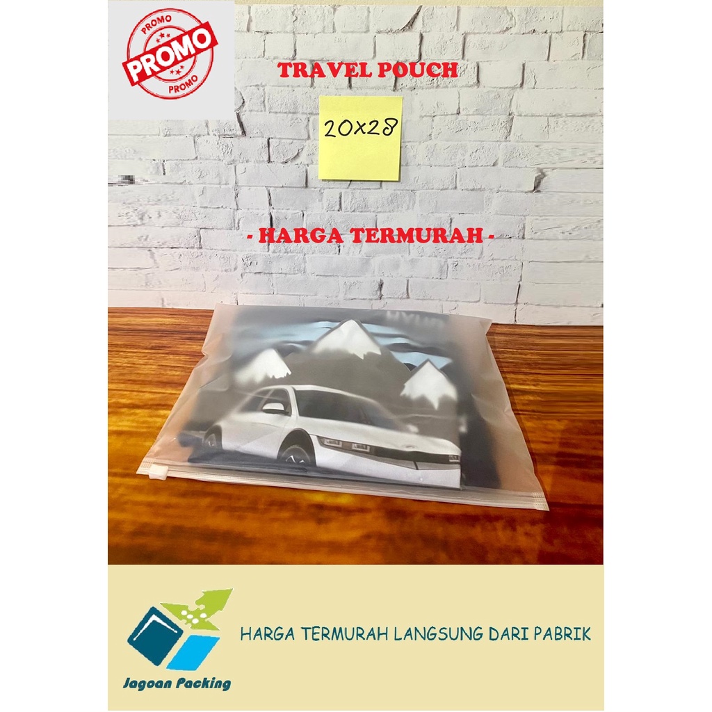Jual TRAVEL POUCH MATTE ZIPPER UKURAN 20 CM X 28 CM LANDSCAPE | Shopee ...