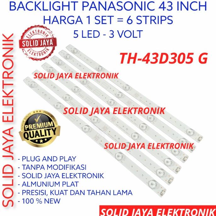 Jual Backlight Tv Led Panasonic 43 Inc Th 43D305G Th-43D305G 43D305 ...